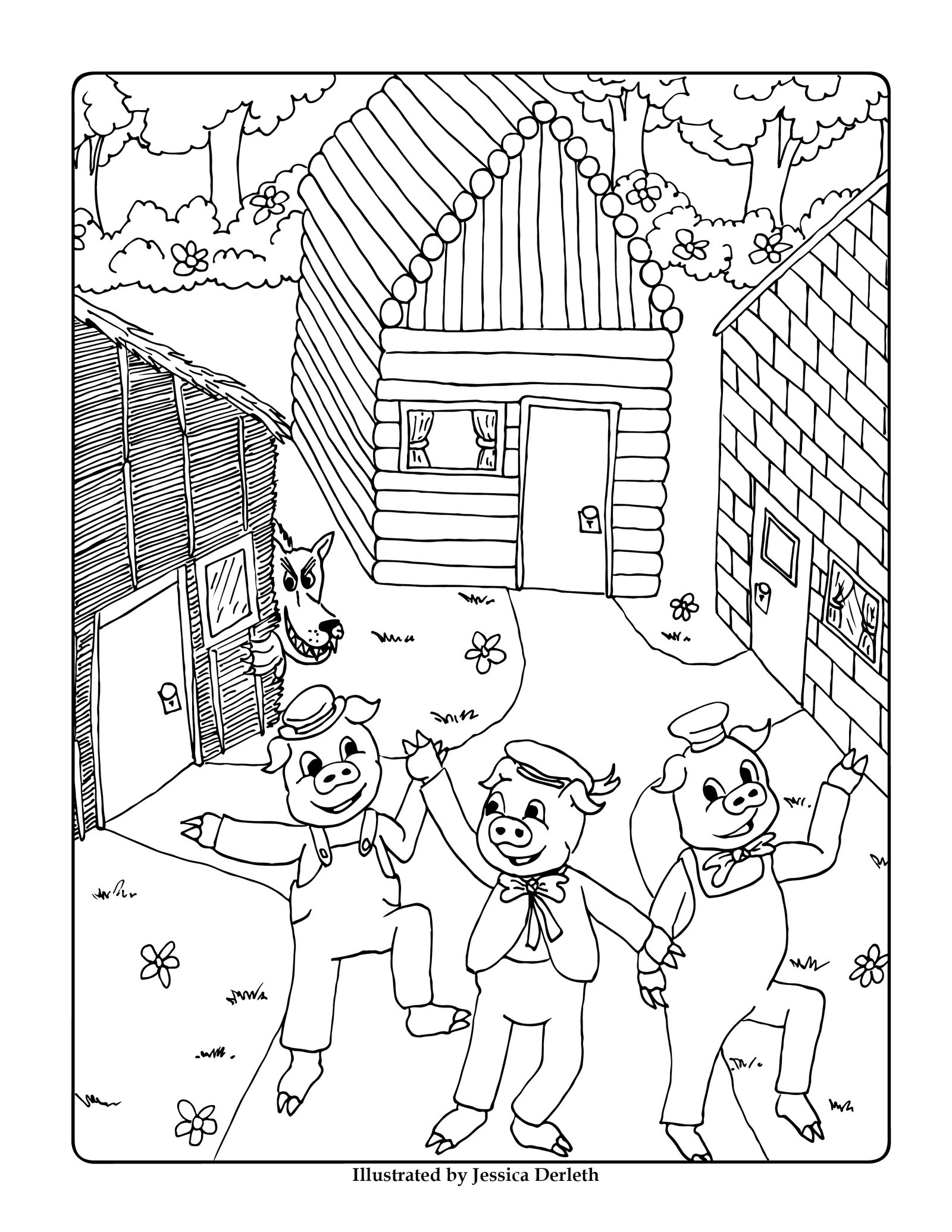 Fairy Tales Coloring Pages - Jessica Derleth